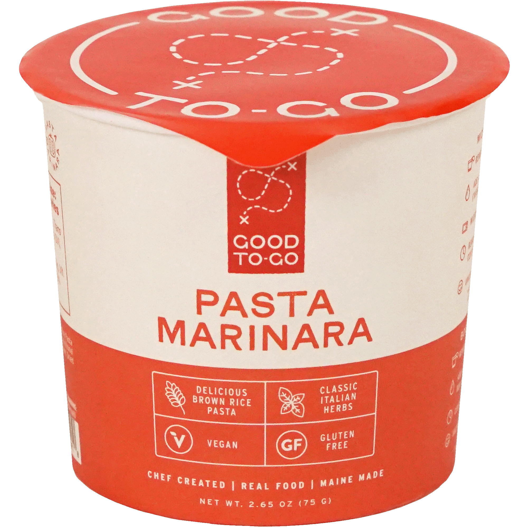Microwavable Pasta Marinara Cups | Vegan Pasta Cups – Good To-Go